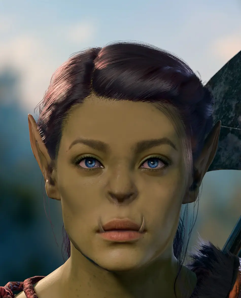 Femme Half Orcs Face At Baldurs Gate 3 Nexus Mods And Community