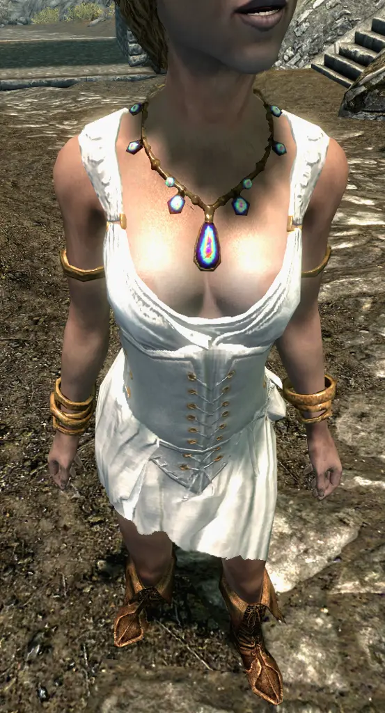 A White Mini Dress At Skyrim Nexus Mods And Community