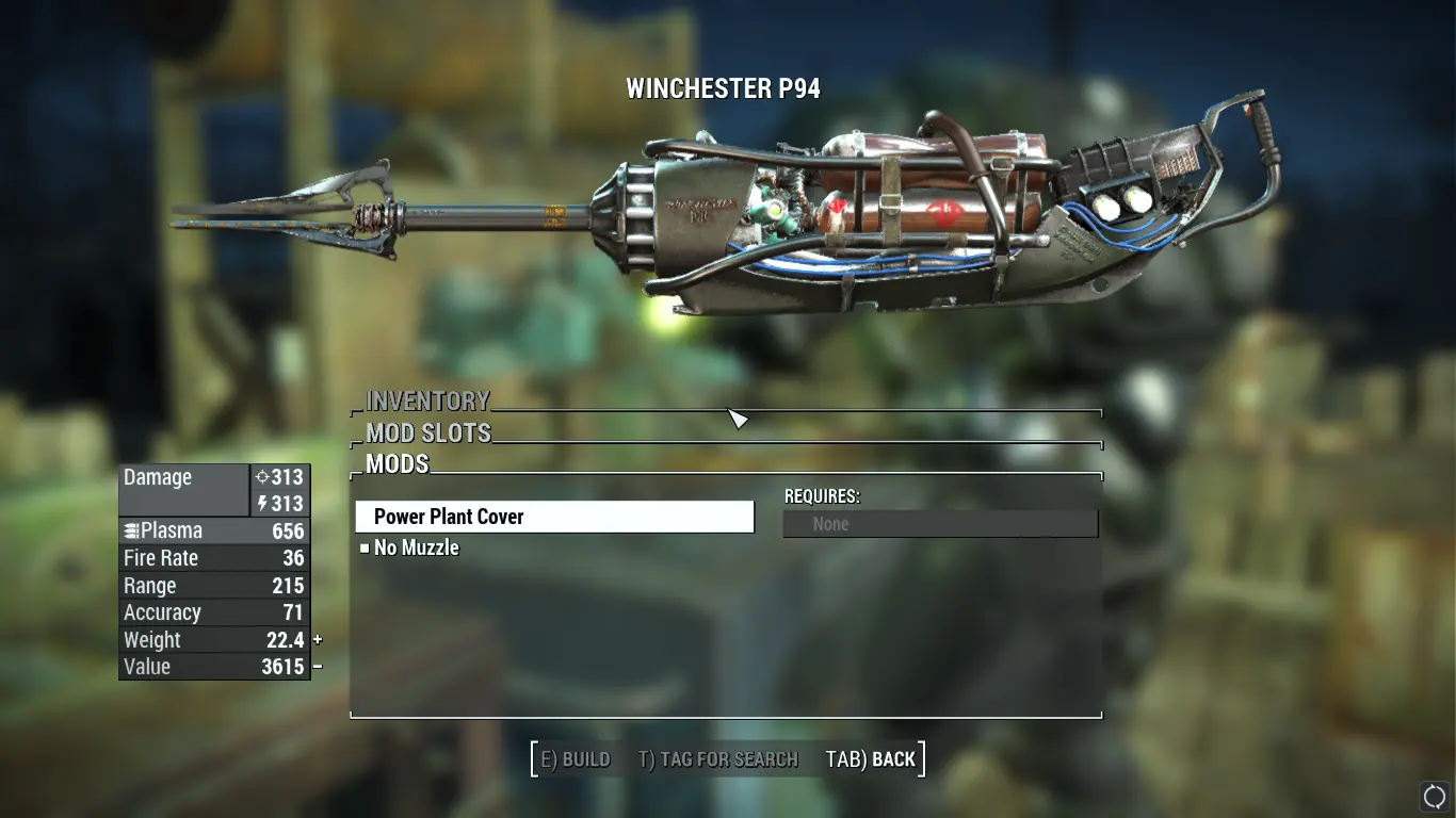 Winchester P94 Plasma Caster Tweaks At Fallout 4 Nexus Mods And Community