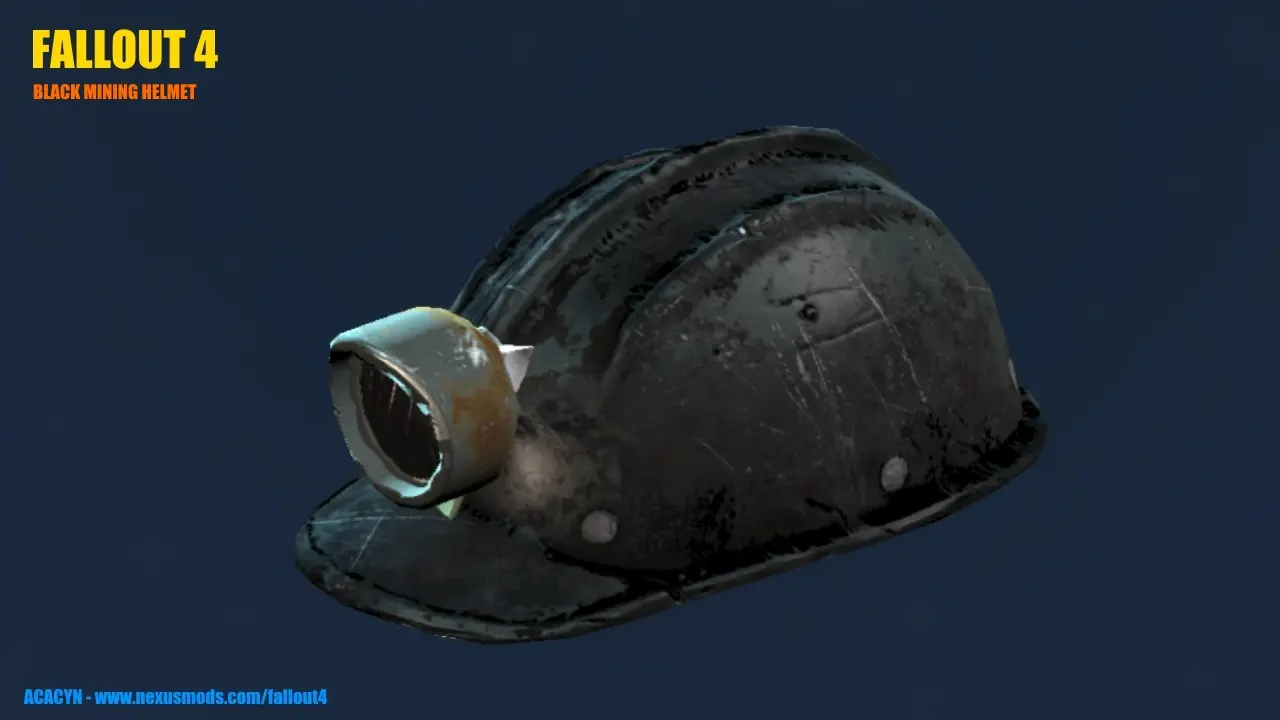 Black Mining Helmet at Fallout 4 Nexus - Mods and community Black Mining Helmet at Fallout 4 Nexus - Mods and community