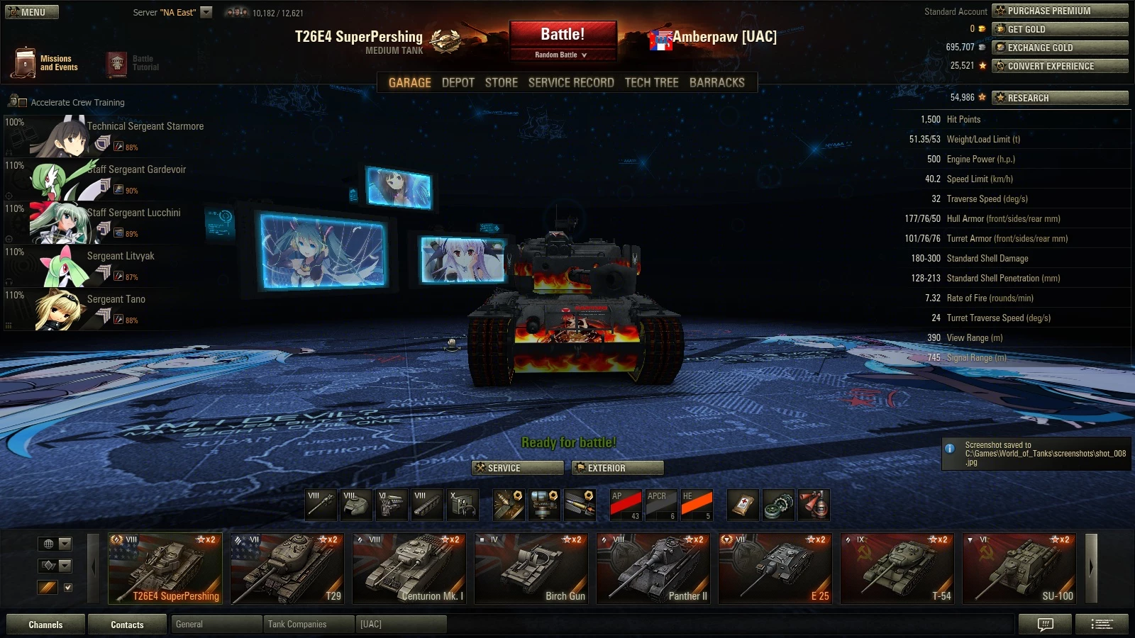 T26e4 Super Pershing Shana Skin At World Of Tanks Mods And Community