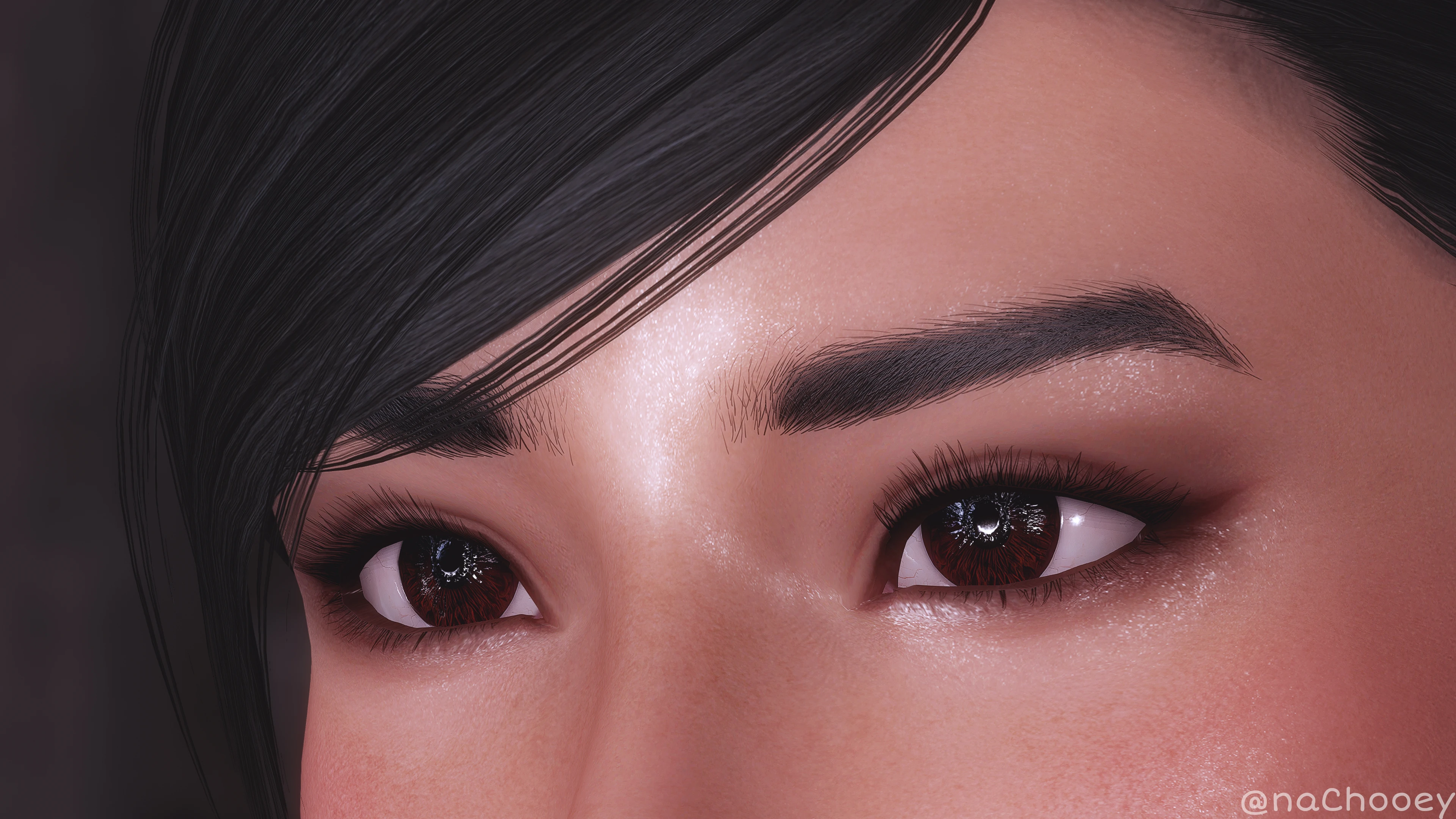 Brows By Hvergelmir For High Poly Head At Skyrim Special Edition Nexus
