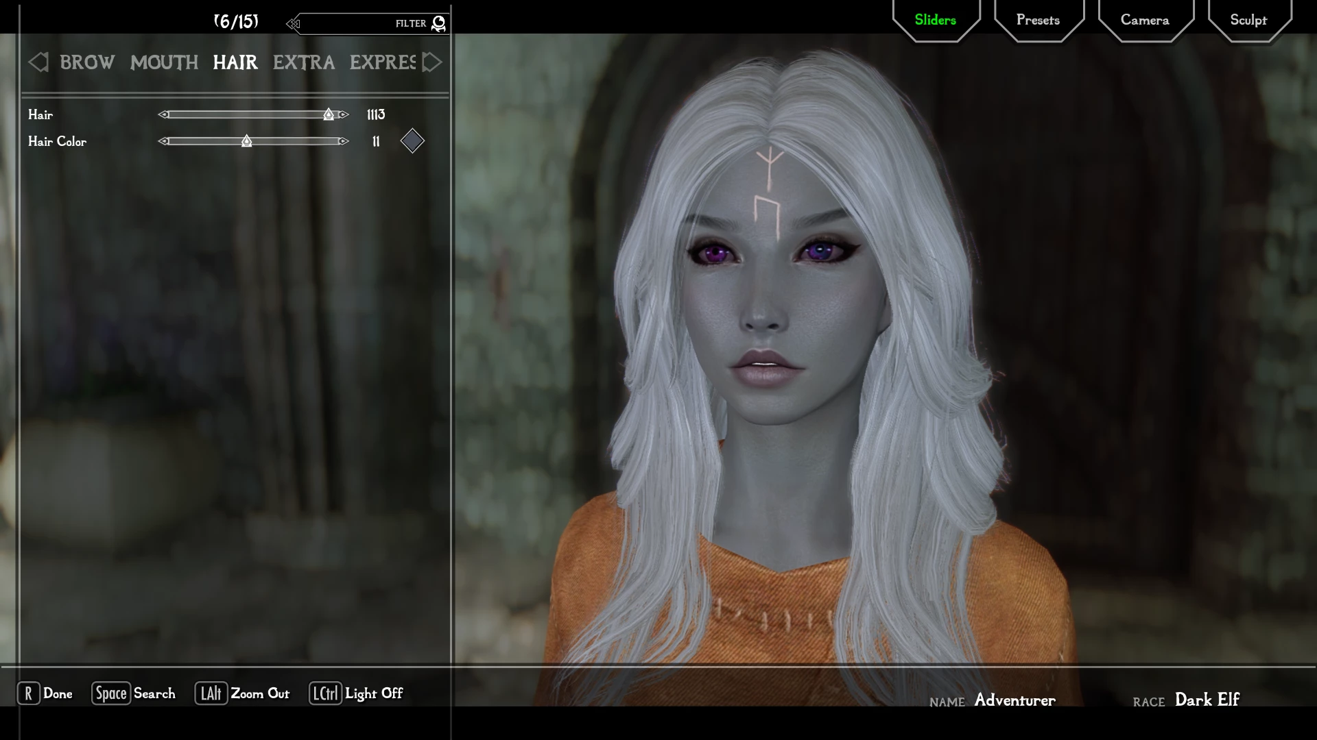 Safira Dark Elf Preset At Skyrim Special Edition Nexus Mods And Community