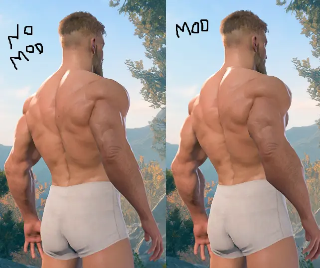 Stronger Tav Muscular Upper Body Mod At Baldurs Gate 3 Nexus Mods