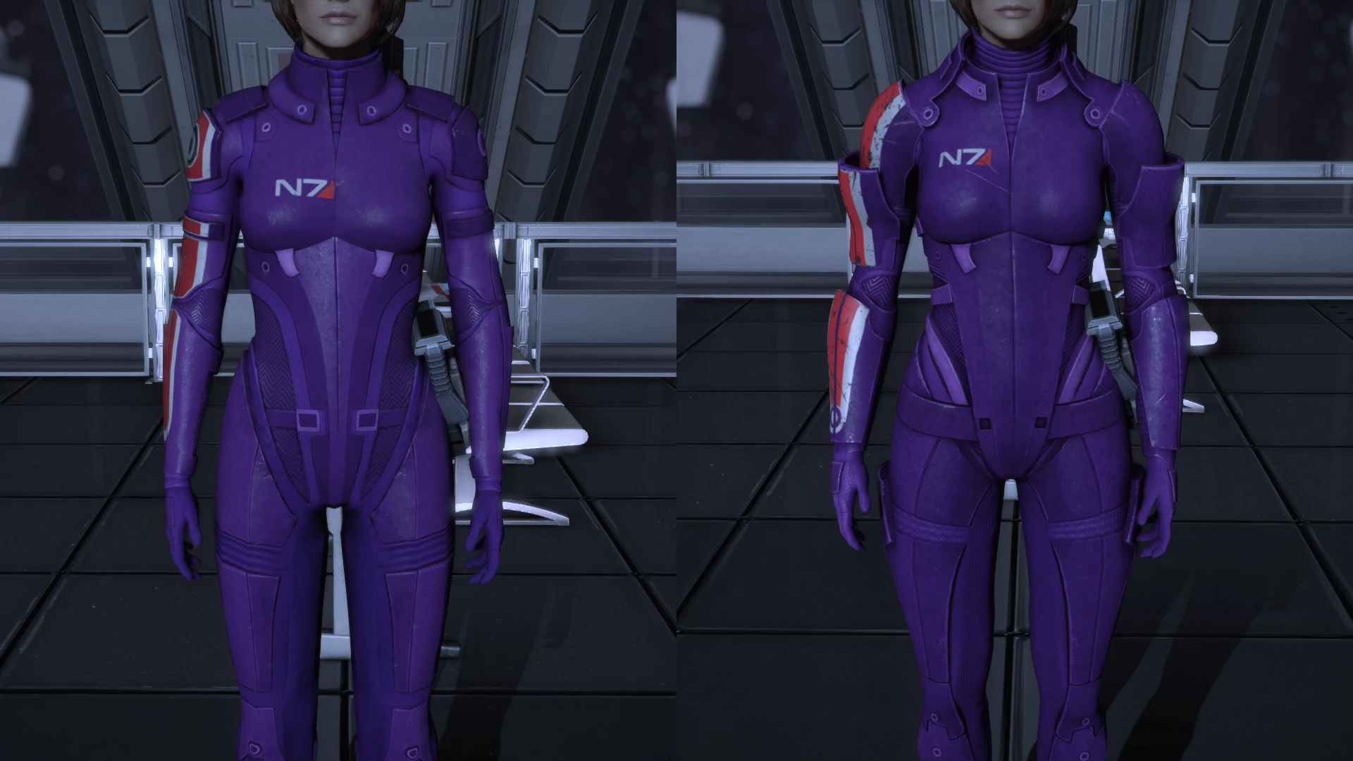 Onyx Armour Recolours For Femshep Le1 And Le2 At Mass Effect Legendary Edition Nexus Mods