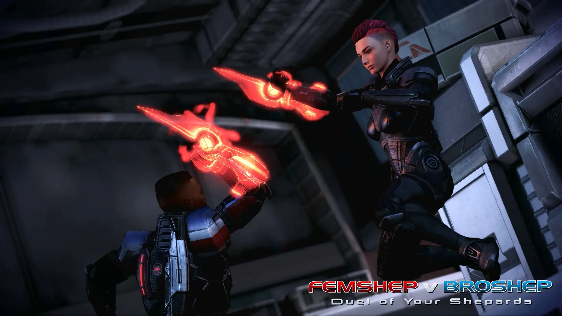 Femshep V Broshep Duel Of Your Shepards At Mass Effect Legendary